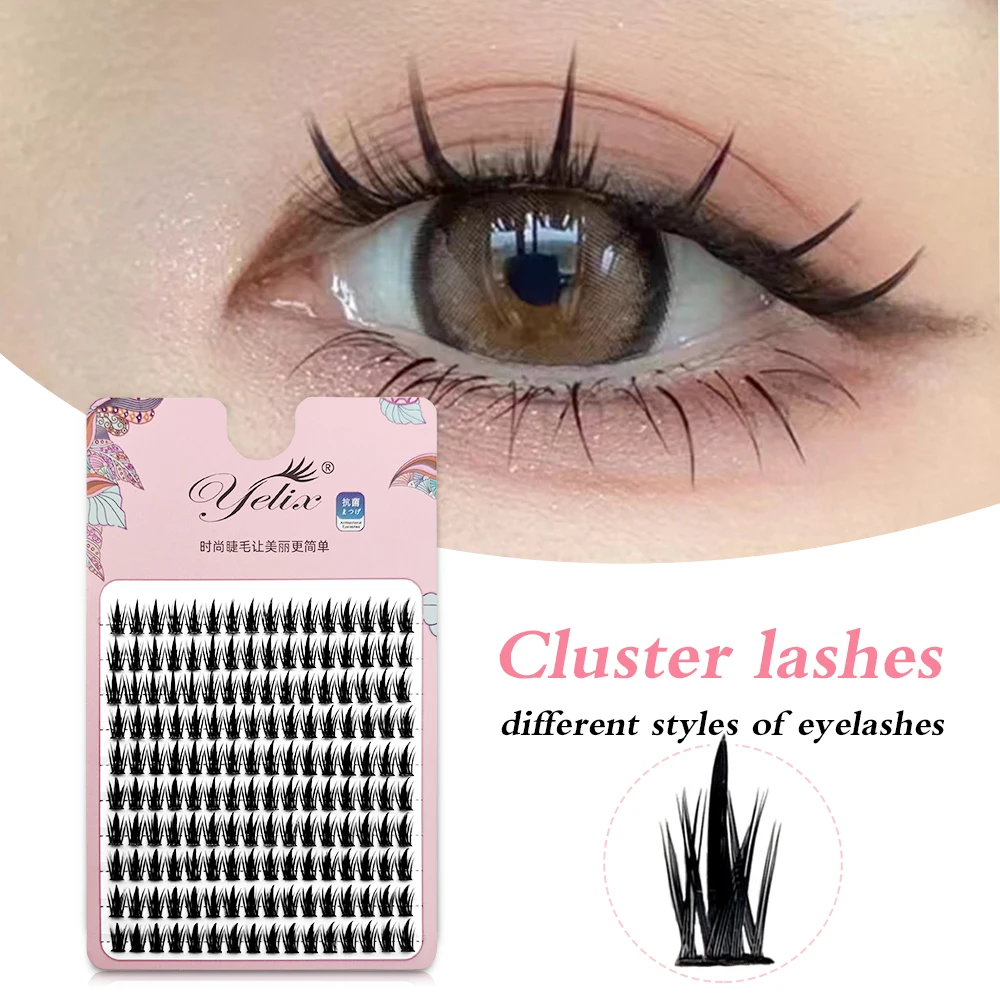 Yelix-10-13mm-Cluster-Lashes-Y2k-Anime-Eyelashes-Soft-High-Quality-DIY ...