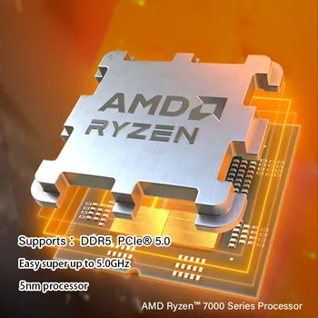 AMD Ryzen 5 7500F R5 7500F 3.7GHz 6 코어 12 스레드 CPU 5NM L3 = 32M 100 ...