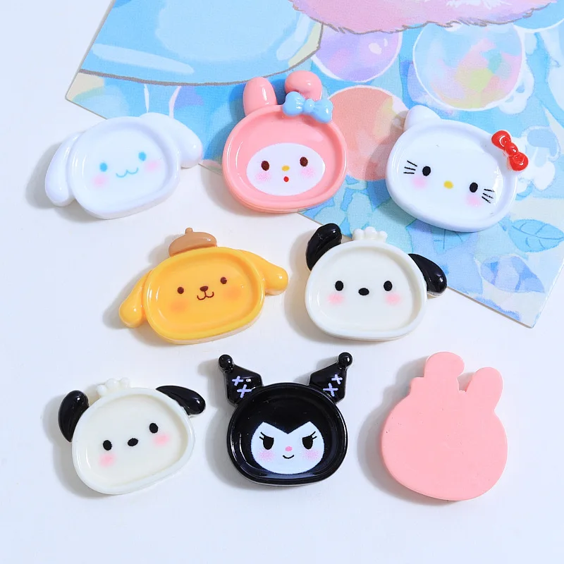 10-Pcs-Cartoon-Resin-Cartoon-Animals-plates-Style-Hairpin-Earrings ...