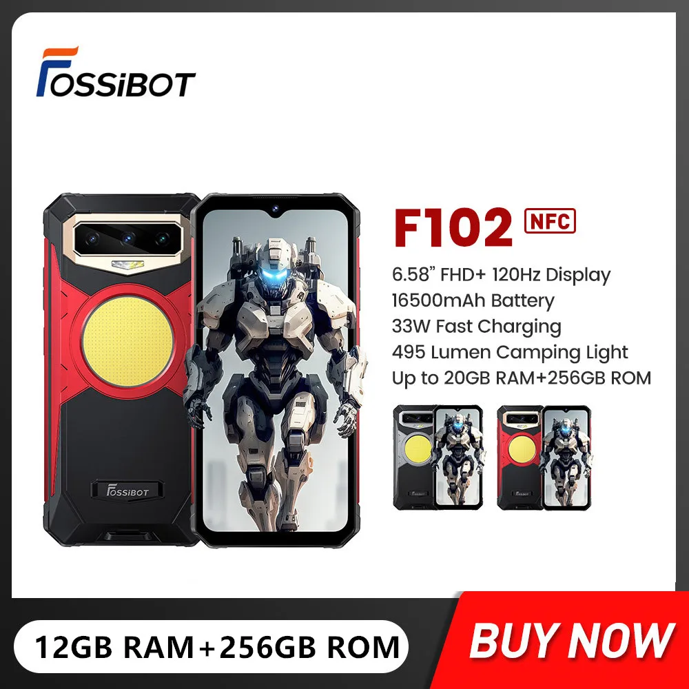 FOSSiBOT-F102-Rugged-Smartphones-Octa-Core-12GB-256GB-6-58Inch-Mobile ...