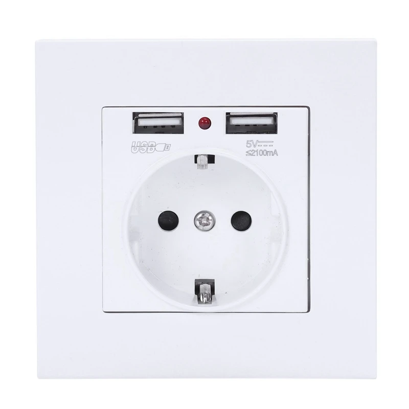 4X-Pc-Panel-Wall-Power-Socket-Grounded-16A-Eu-Standard-Electrical ...