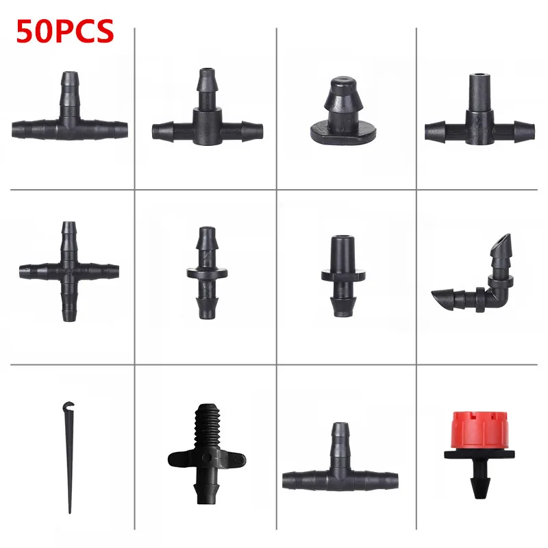 50pcs-Irrigation-Dripper-Sprinkler-Connector-Garden-Barbed-Connectors-4 ...