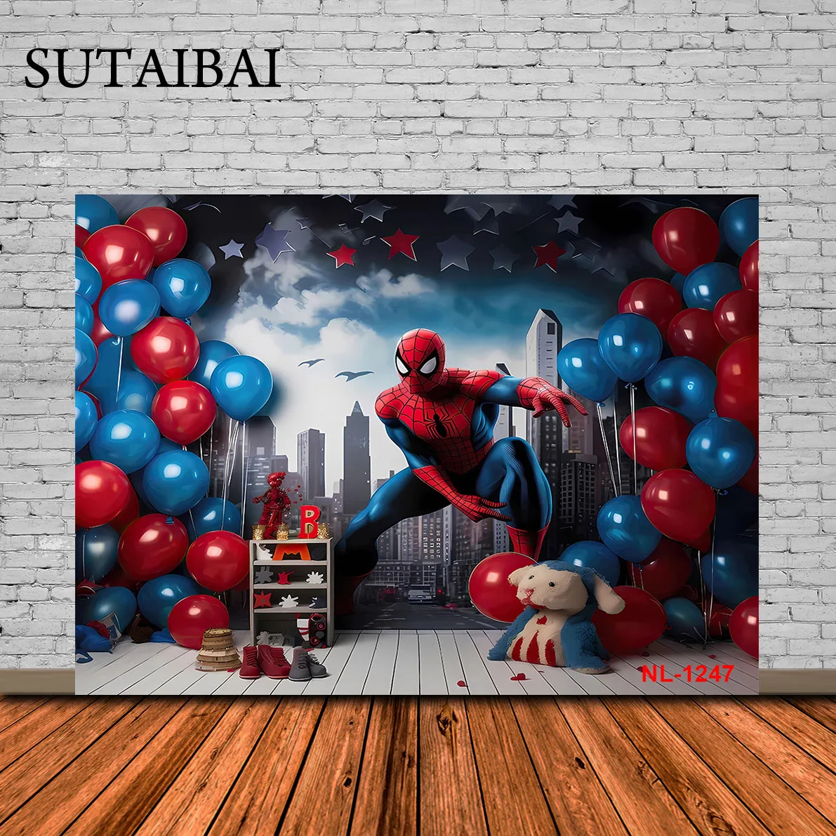 The-Avengers-Superhero-Spiderman-Photography-Backdrop-for-Boy-Kids ...