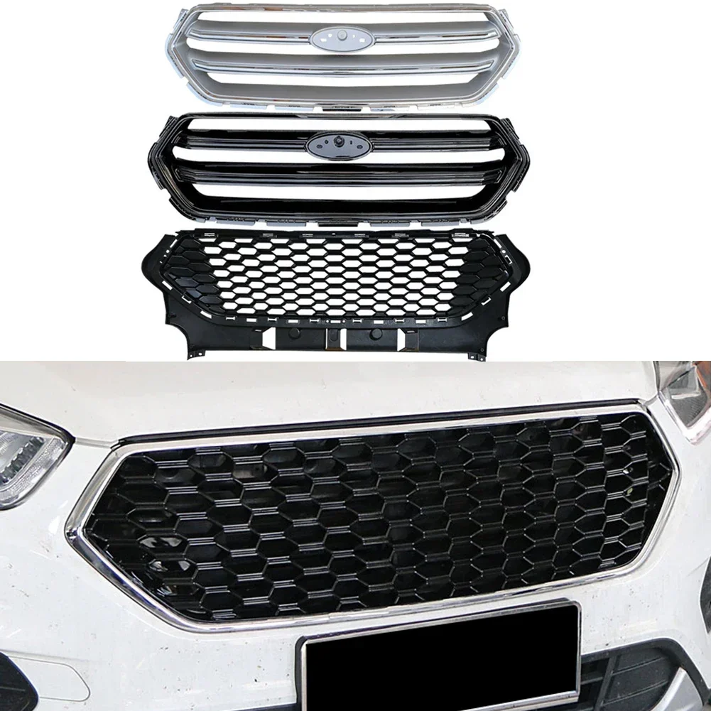 Car-Front-Racing-Grilles-Bumper-Grill-Honeycomb-For-Ford-Escape-Kuga ...