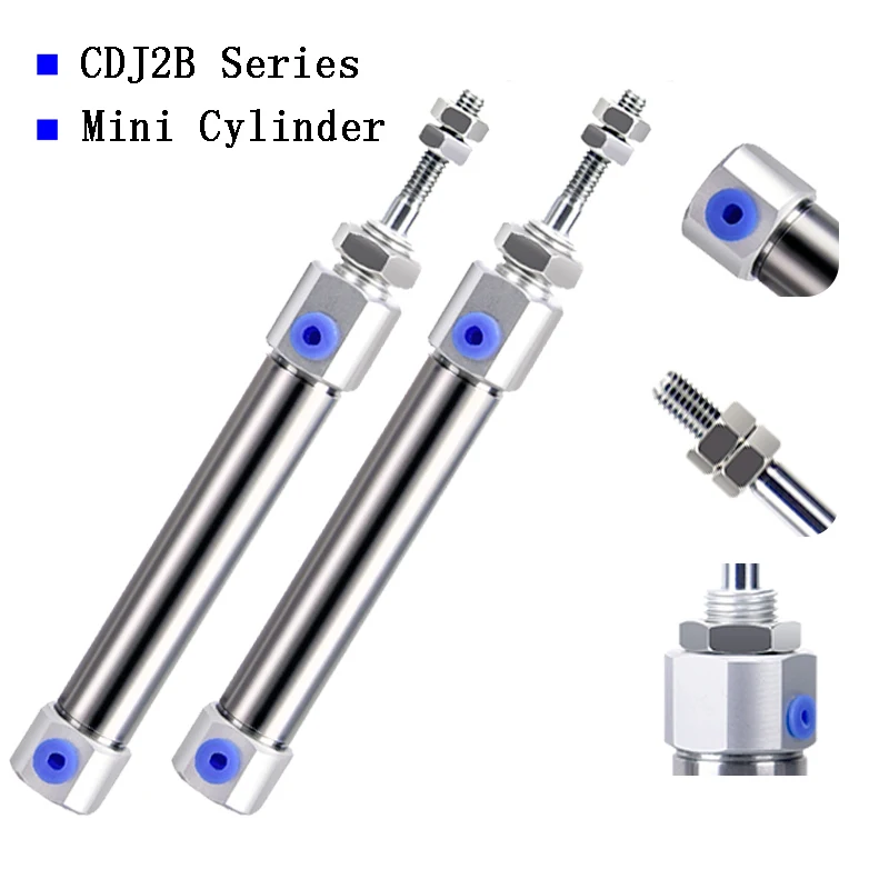 CDJ2B Type Mini Stainless Steel Pneumatic Cylinder Double Acting CDJ2B10 CDJ2B16 Small Single ...