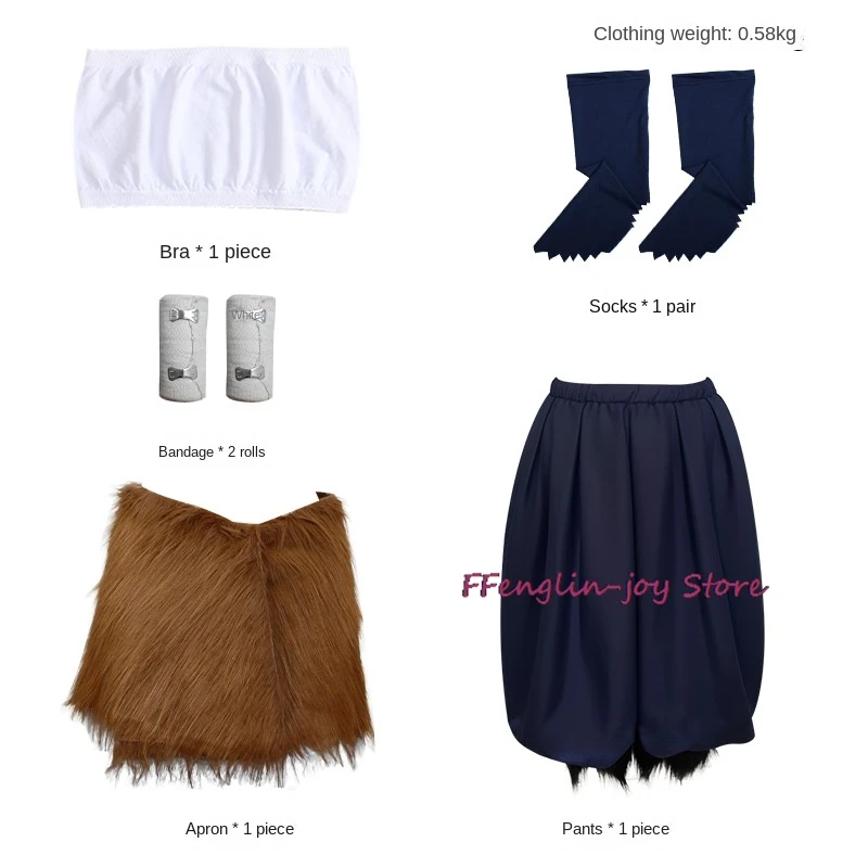 Disfraz de Cosplay de Anime Hashibira Inosuke, uniforme de Inosuke ...