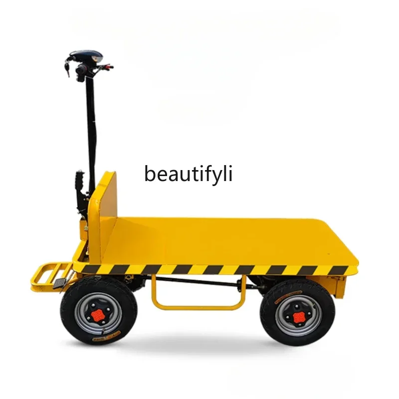 Electric-Flat-Truck-Truck-Four-Wheel-Construction-Site-Truck-King ...