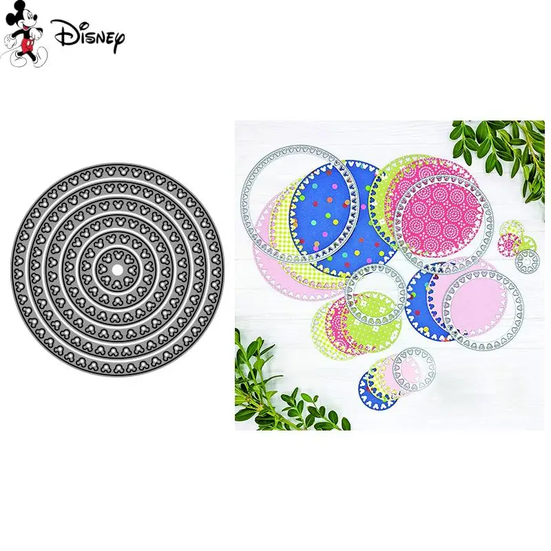 Mickey Mouse Circle Frames Layered Cutting Dies for DIY Scrapbooking ...