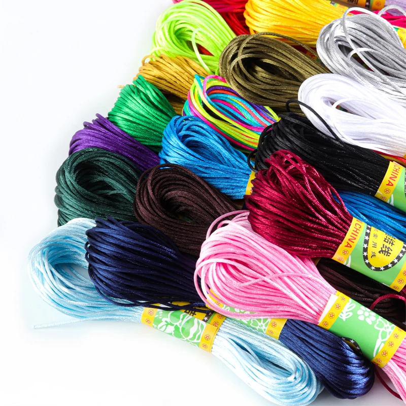 20M/roll Chinese knot silk thread 1.5mm Nylon Cord Thread Chinese Knot ...