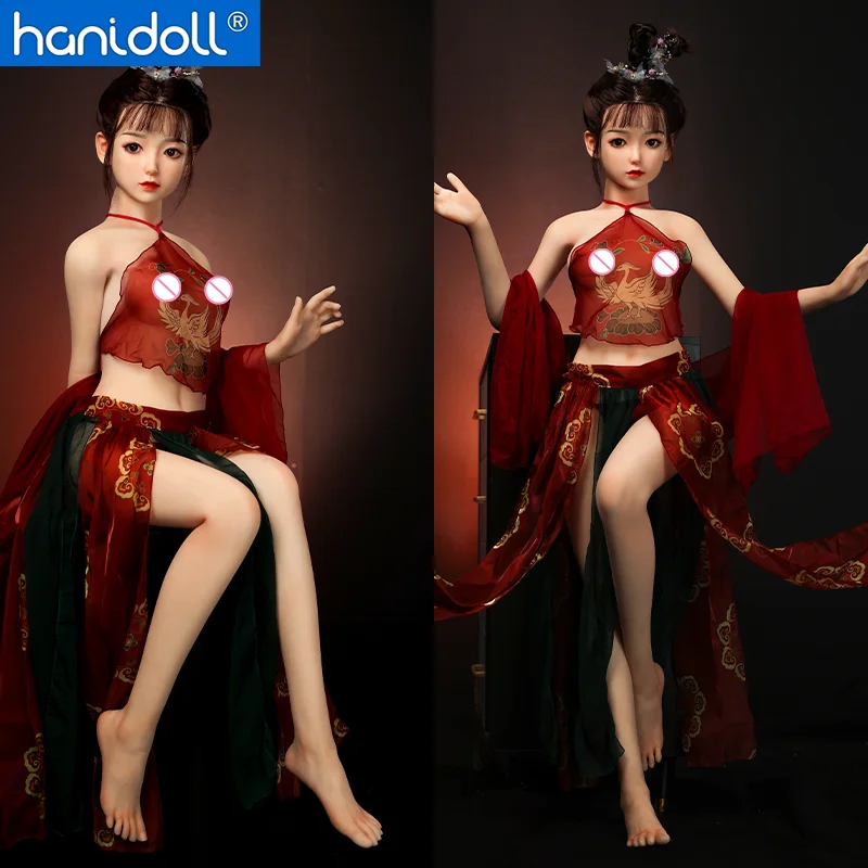 Hanidoll 145cm Silicone Implanted Hair Sex Dolls For Men Small Breast Realistic Vagina Anal Oral ...