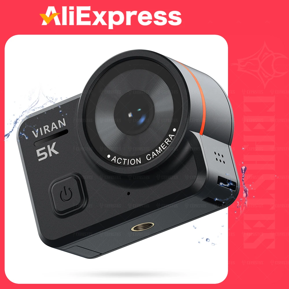V10 5K Action Camera Electronic Image Stabilization 2" Touch LCD 4K ...
