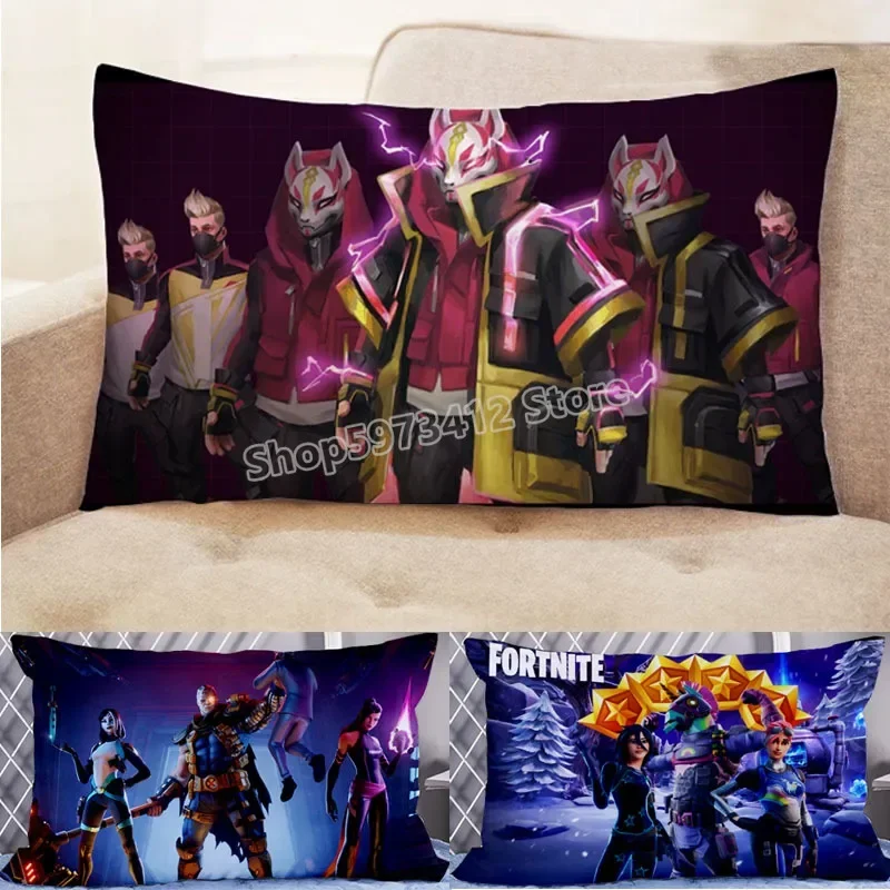 Fortnites Pillow Case Game Cartoon Print Pillowcase Battle Royale ...