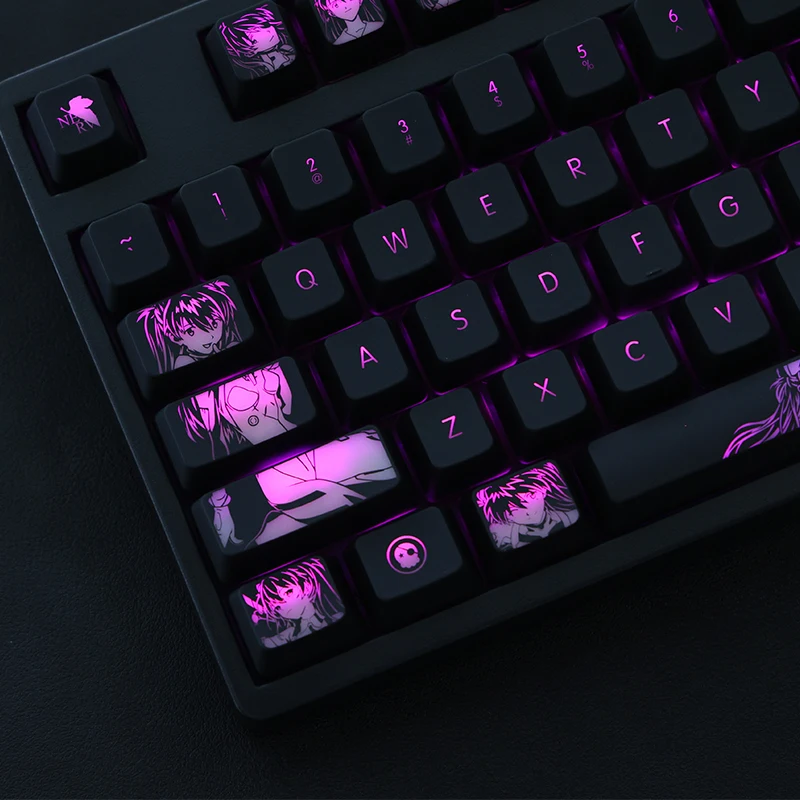 104-Keys-Set-Anime-Custom-Design-PC-Coating-Keycap-Asuka-Theme-Anime ...