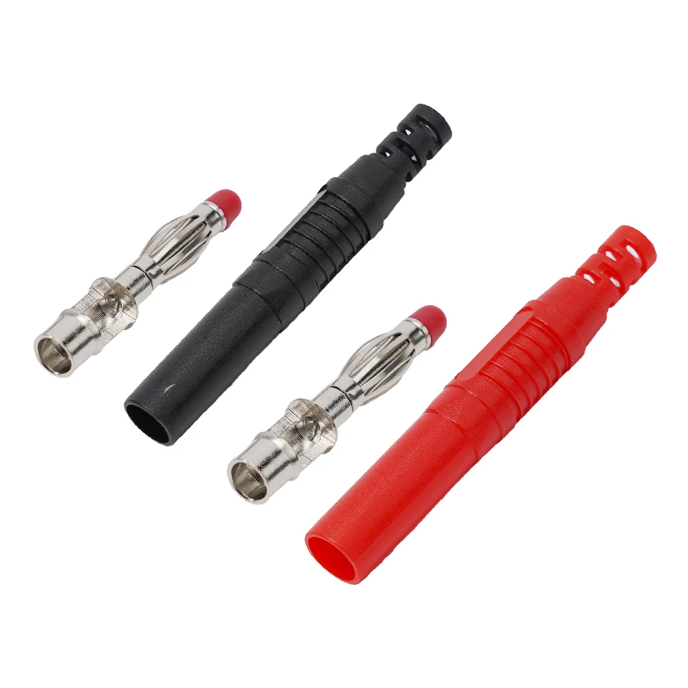 2pcs-Insulated-Safety-4mm-Male-Banana-Plug-DIY-Connectors-Instrument ...