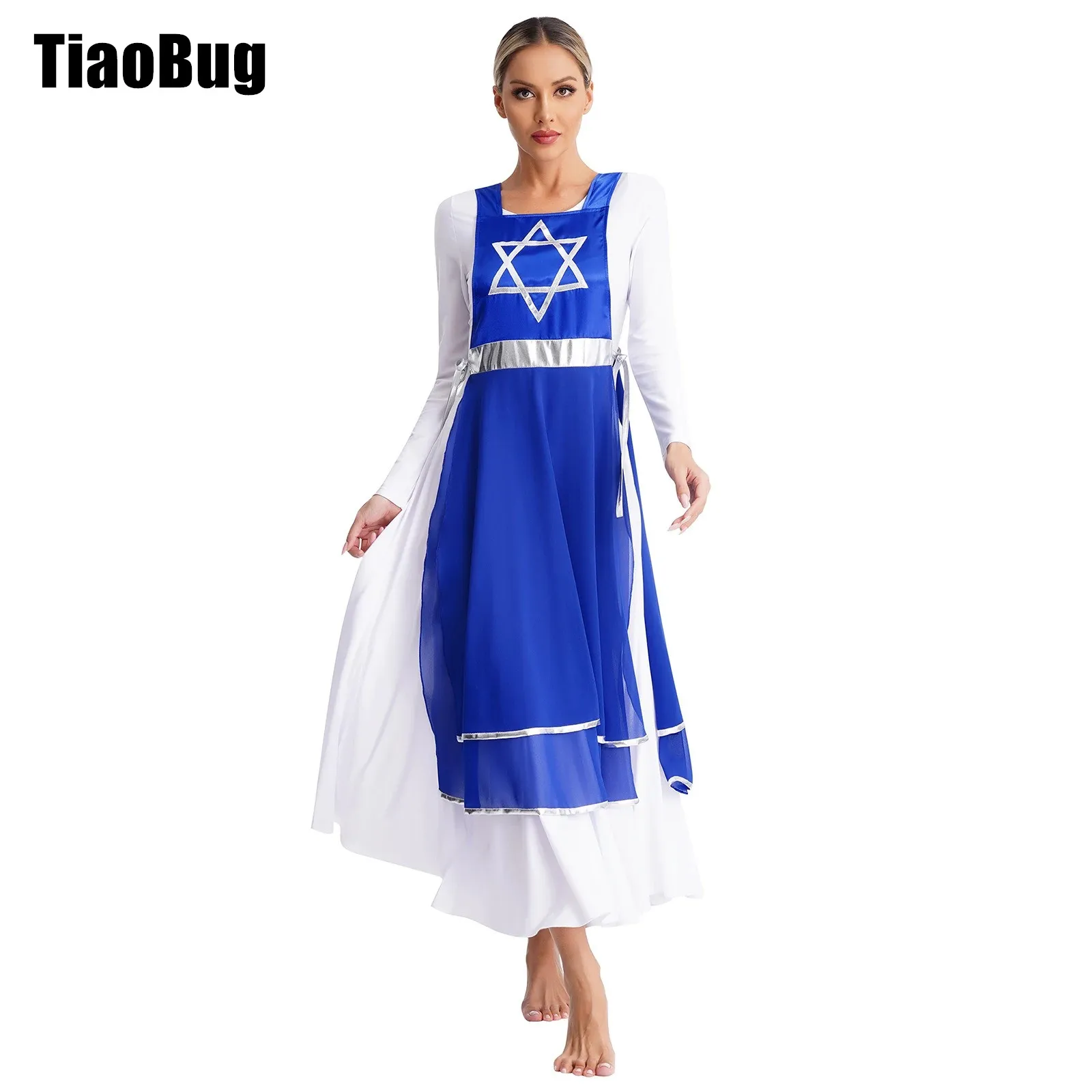 Praise Dance Tunics And Overlays Yhong Womens Liturgical Praise Dance Costume Lace Splice ...