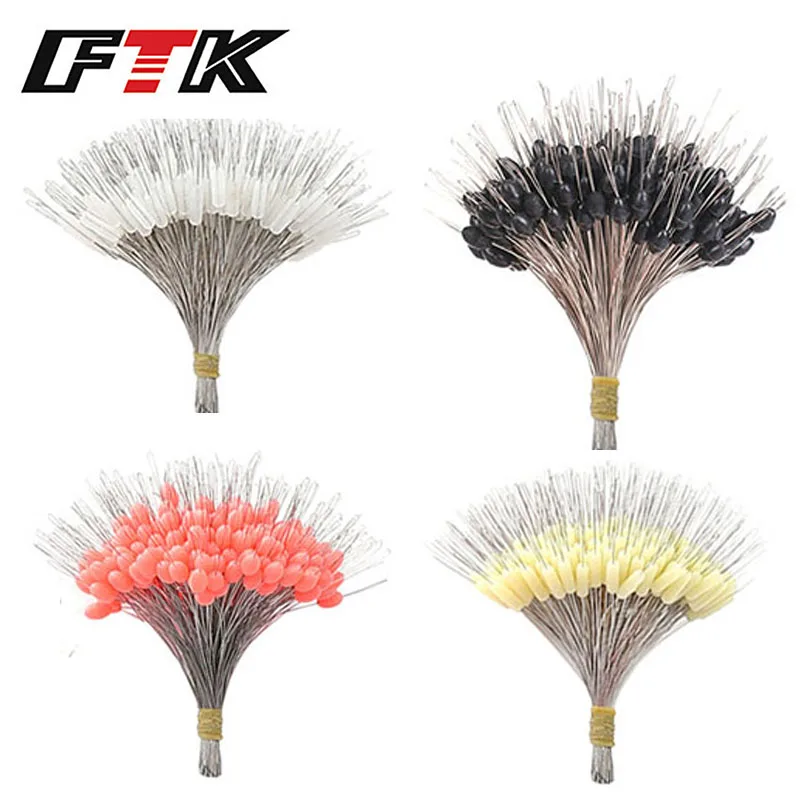 Ftk-300-teile-paket-Angeln-Bobber-oval-schwarz-Silikon-Stopper-Space ...