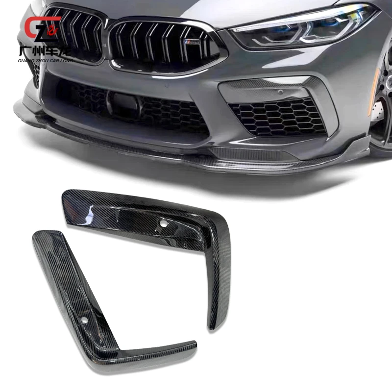 For-BMW-M8-Fog-Lamp-Eyebrow-Frame-Cover-Grille-Front-Bumper-Cover-Trim ...