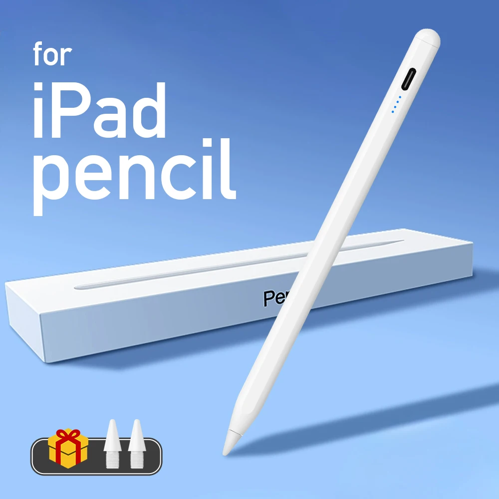 Stylus-Pen-For-Apple-Pencil-with-LED-Power-Indicators-Palm-Rejection ...