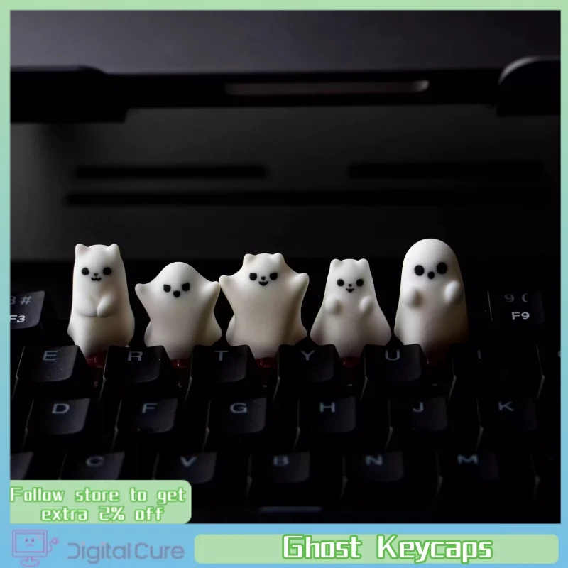 Ghost-Keycaps-1-piezas-Esc-resina-personalizada-Diy-3d-Original-eje ...