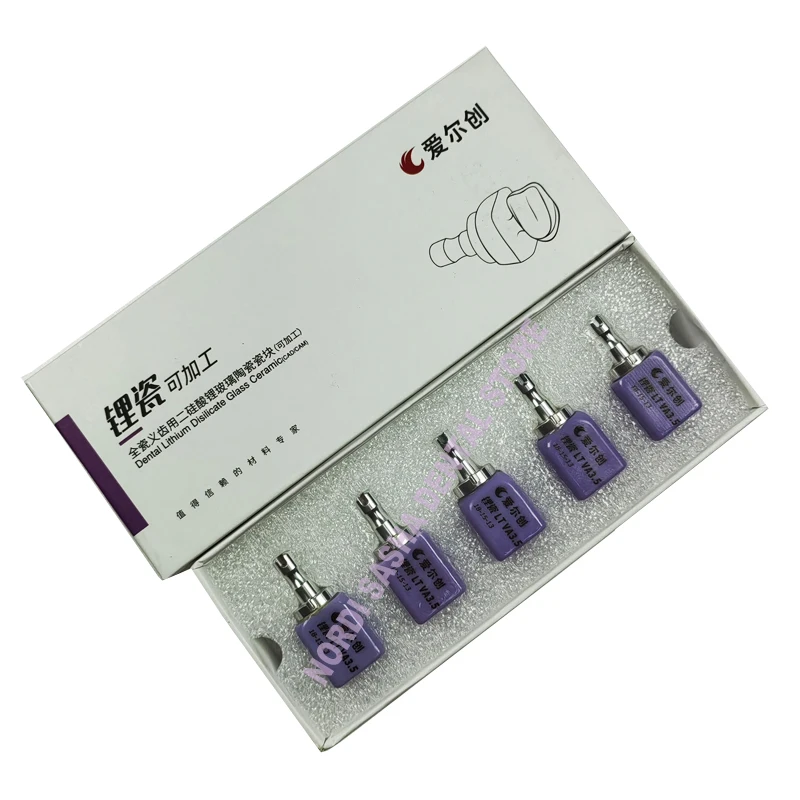 5Pcs/Box Upcera UP-CAD 18-15-13 Dental Translucency Materials Lithium ...