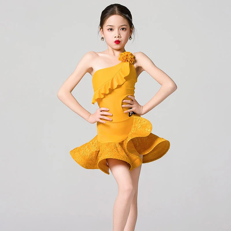 yellow-red-costume-show-woman-Line-dance-clothing-women-latin-dance ...