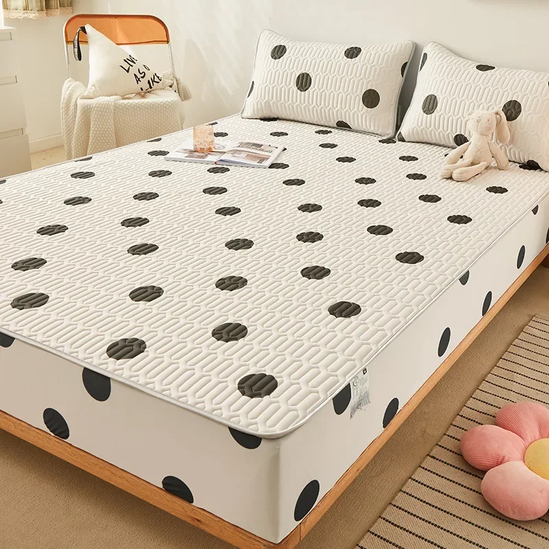 Printed-Natural-Thick-Thai-Latex-Summer-Mat-Ice-Rayon-Fabric-Cool-Bed ...
