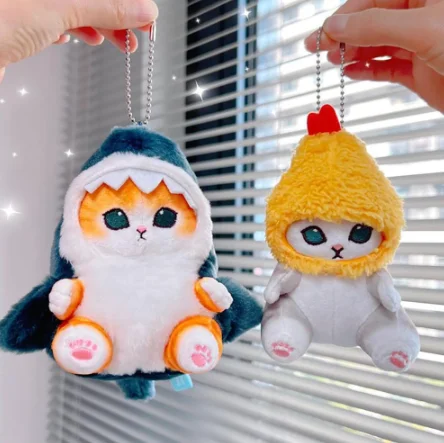 Cute Shark Plush Toy | Mofusand Cat Shark | Doll Pendant Bag | Shark ...