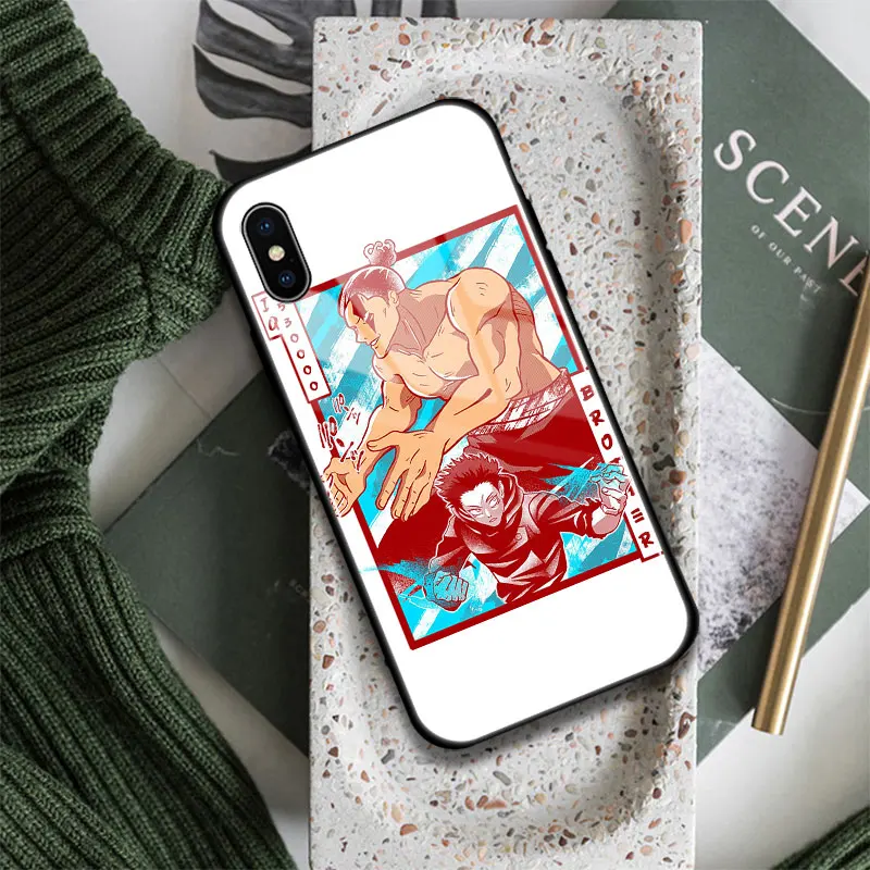 Jujutsu Kaisen Brothers Funda De Silicona Para Teléfono Cristal