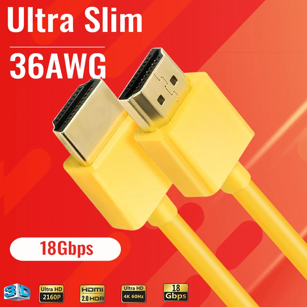 Ultra-Slim-HDMI-cable-4K-60Hz-HDR-Supports-HDMI-2-0-cable-features-HDMI ...