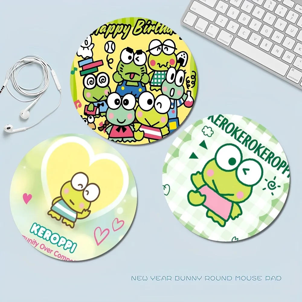 Kawai K-Kero K-Kero K-Keroppi Floor Mat INS Tide Round Keyboard Mat ...