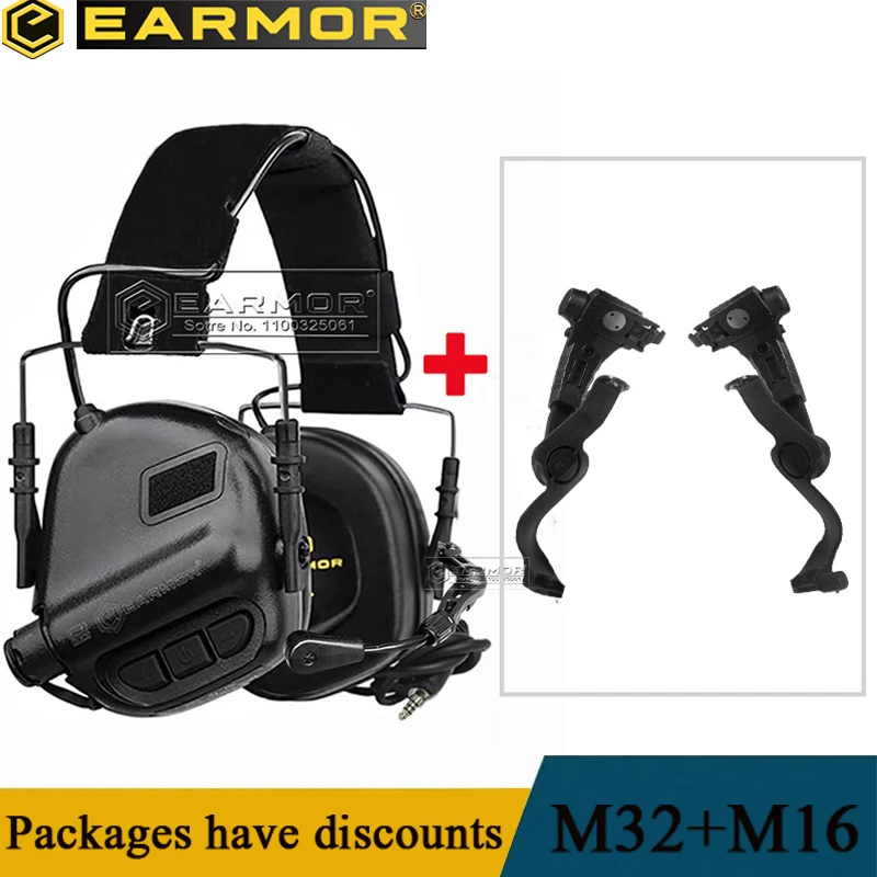 Earmor M32 Mod3 Tactical Noise Canceling Earmor And M16c Hunting ...