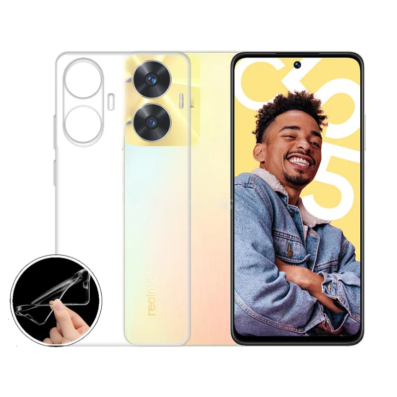Realme C55 Case Simple Silicone Cover for OPPO Realme C75 C67 C55 C53 ...
