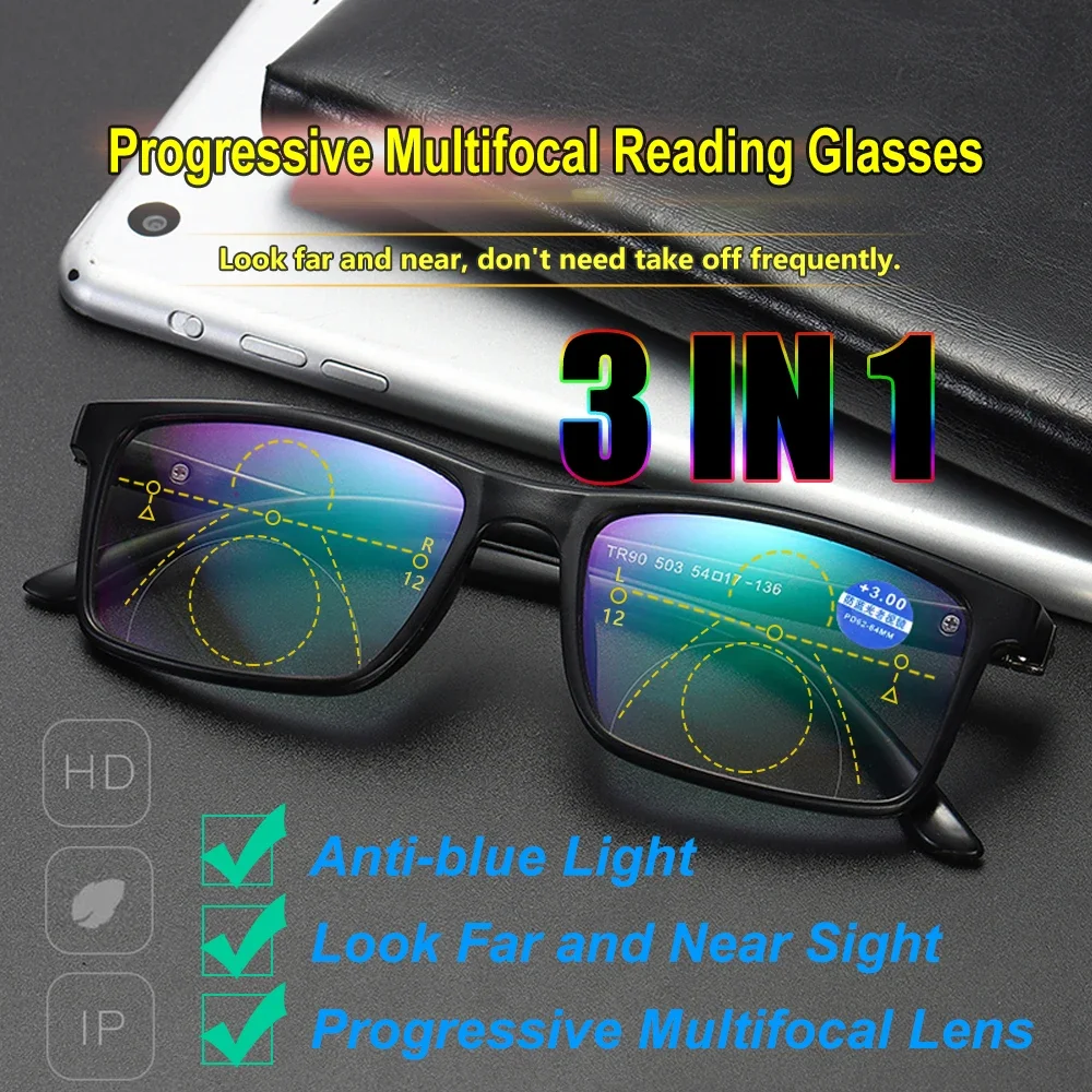 Progressive-Bifocals-Reading-Glasses-Anti-Blue-Light-Presbyopia ...
