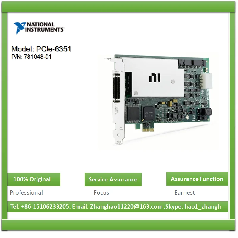 NI PCIe-6351 Data Acquisition Card 781048-01 X Series PCIe-6363 781051 ...