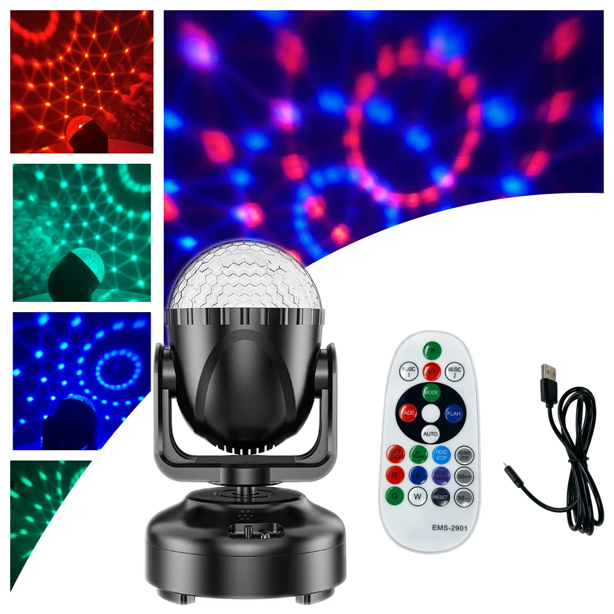 USB-Plug-Disco-Magic-Ball-Party-Stage-Light-Sound-Activated-Automatic ...