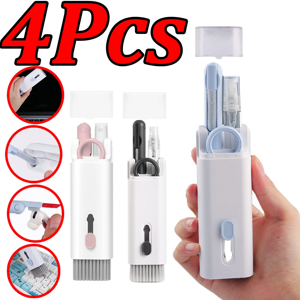 1-4Pcs Keyboard Cleaning Brush Kit 7-in-1 Multifunction Digital ...