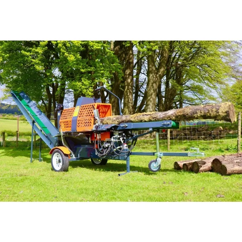 12ton 20ton Wood Log Timber Splitting Electric Fire Wood Processor ...