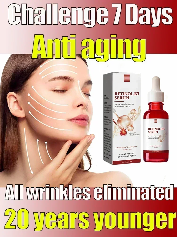 Suero de estiramiento facial instantáneo, eliminador de arrugas, Lifting facial, esencia ...