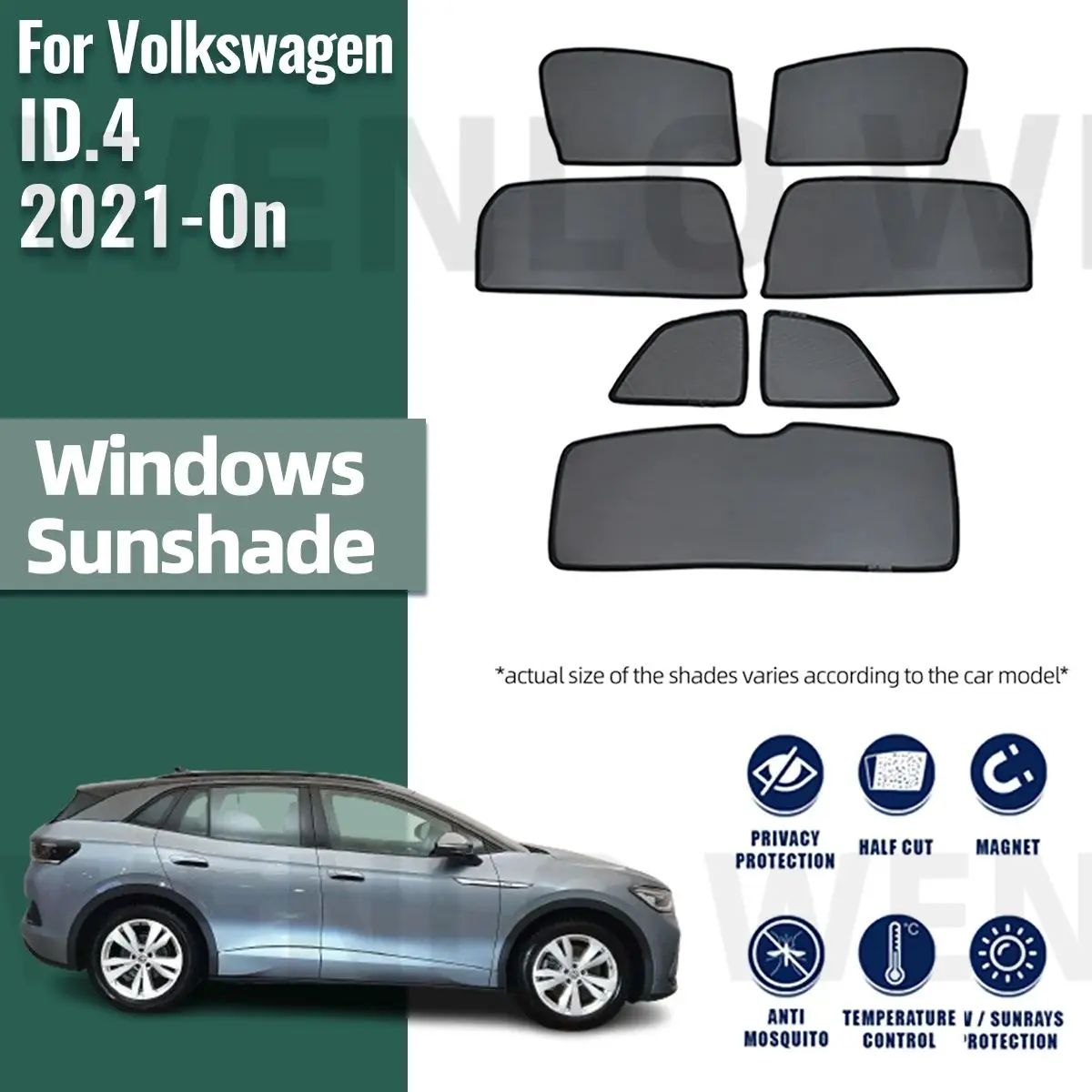 For-Volkswagen-VW-ID-4-ID4-2020-2021-2022-2023-2024-Magnetic-Car ...