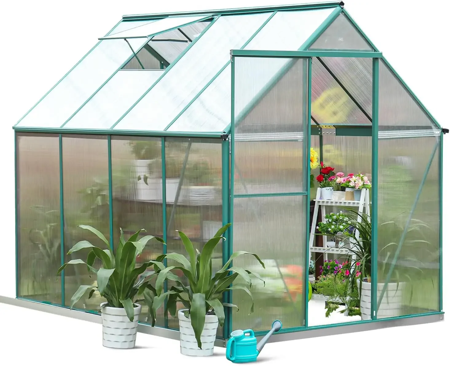 Polycarbonate-Greenhouse-Kit-8x6-ft-Easy-Assembly-Heavy-Duty-Outdoors ...
