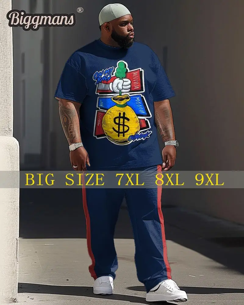 Biggmans-L-9Xl-Plus-Size-Men-s-Clothing-Summer-Set-Casual-Sports-Money ...