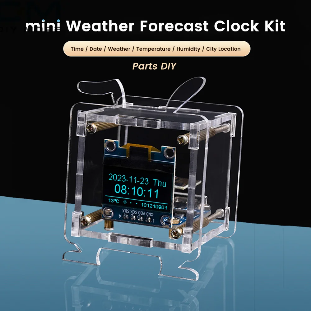 ESP8266-Mini-Electronic-Clock-Diy-Kit-0-96-Inch-Oled-Display-Support-2 ...