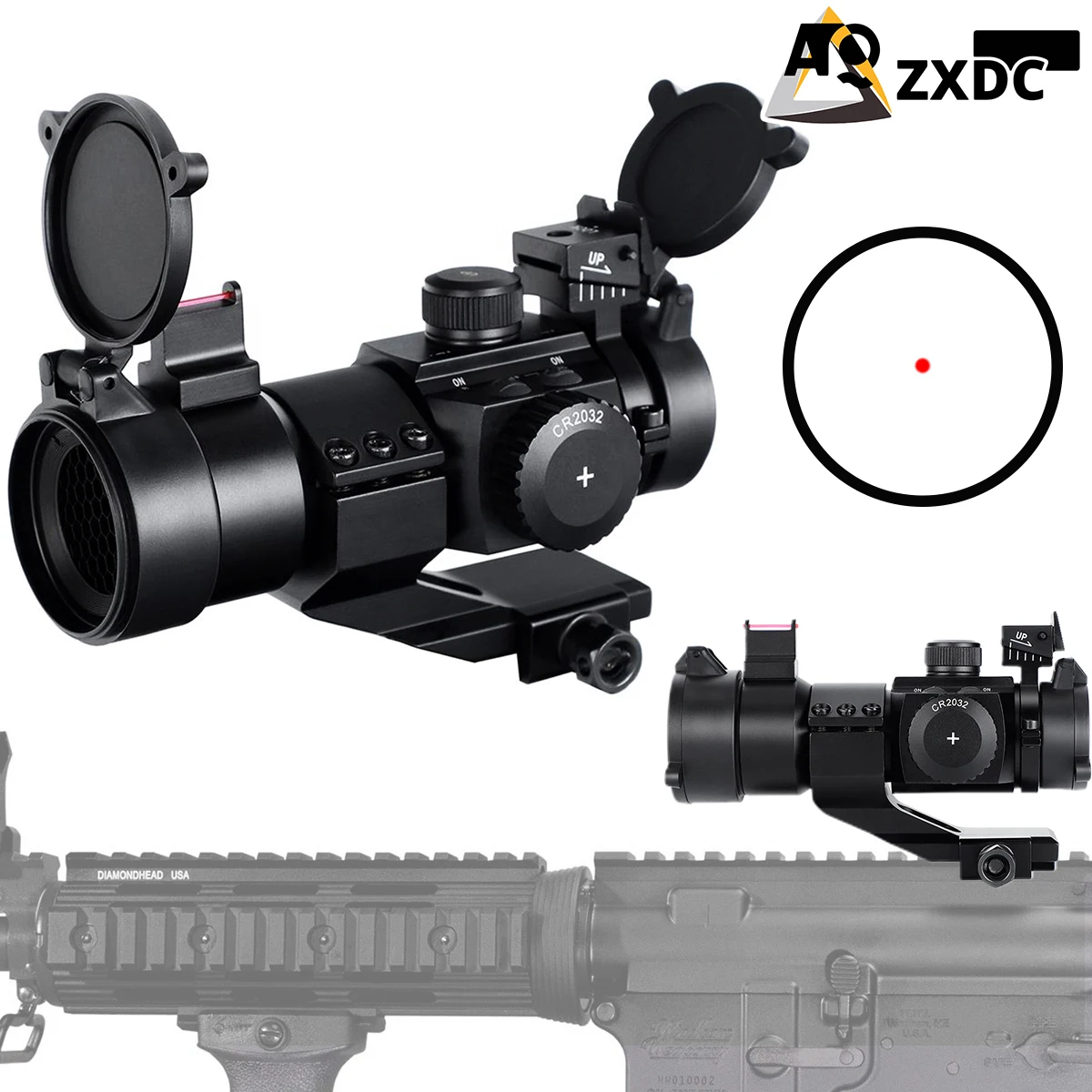 1X30-M2-internal-red-green-dot-sight-Tactical-rifle-scope-Quick-release ...