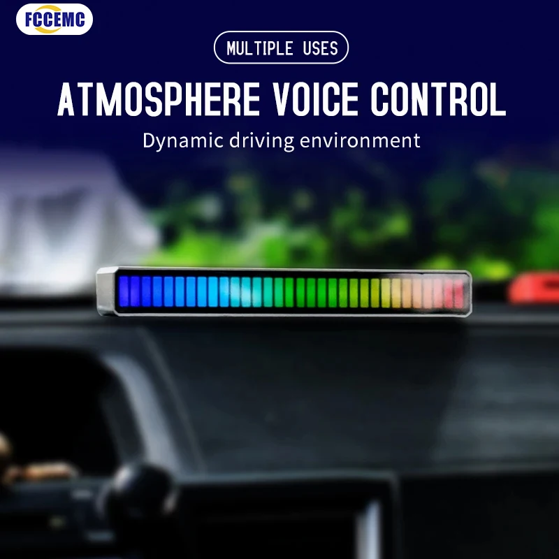 2-1pc-RGB-Sound-Control-Atmosphere-Light-Car-LED-Strip-Voice-Activated ...