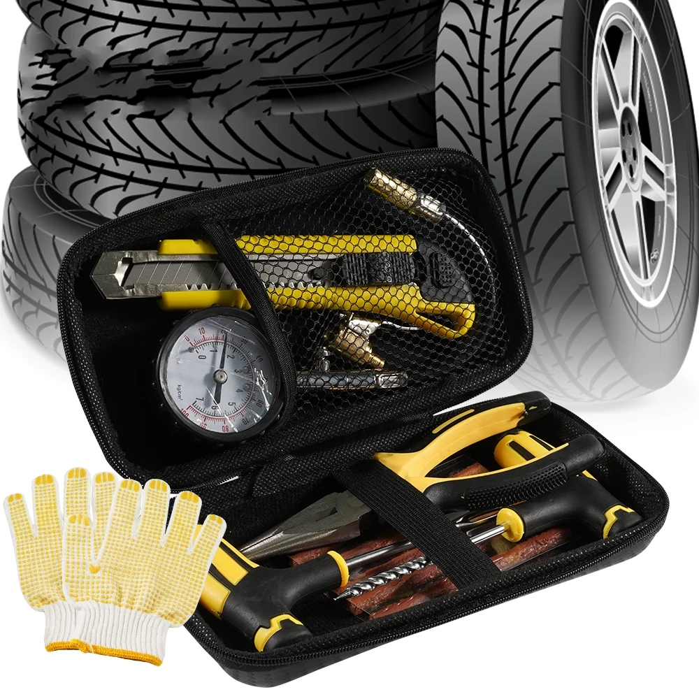Auto Banden Reparatie Tool Kit Met Eva Opbergtas Garage Studding Tool ...