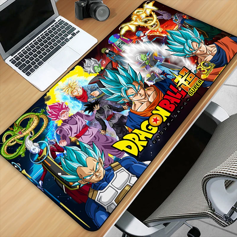 Dragon Ball Mousepad Anime Goku HD Printing Computer Lock Edge Keyboard ...