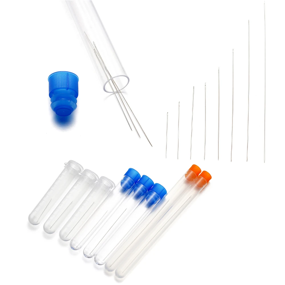 1Set-Stainless-Steel-Big-Eye-Curved-Beading-Needles-Open-Beaded-Needle ...