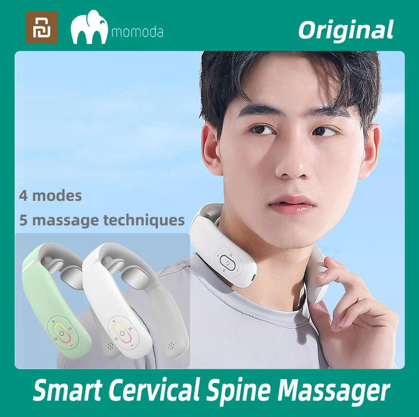 Momoda Smart Neck Massager EMS Technology Massager 5 Modes 2 Constant ...