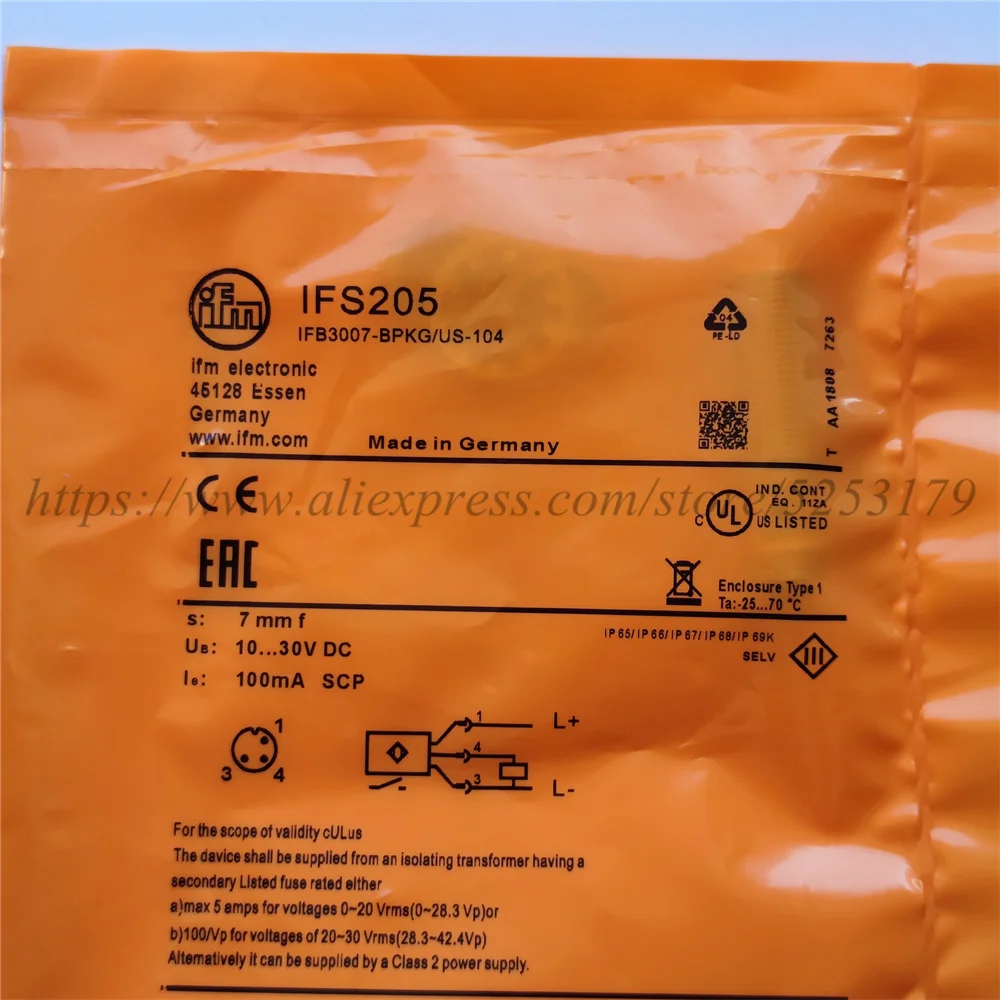 IFS204 IFS205 IFS206 IFS212 IFS211 IFC204 IFM 근접 스위치 센서 새로운 고품질 ...