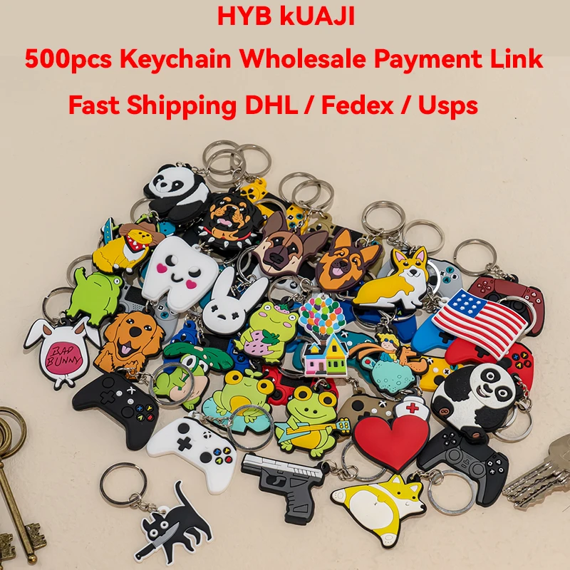 500PCS-Wholesale-Keychain-Fast-Shipping-DHL-Fedex-Usps-Anime-Keyring ...